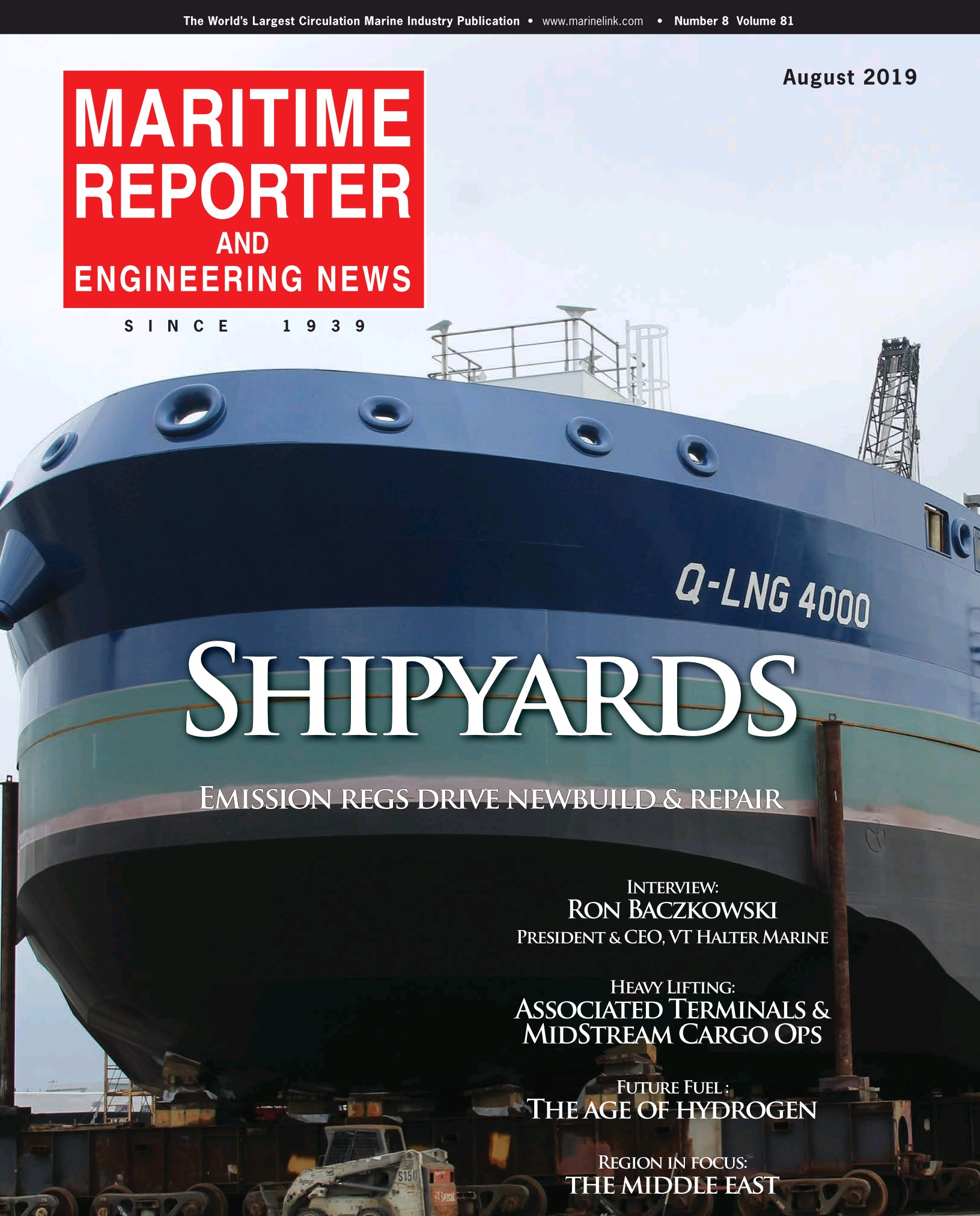 Maritime Reporter Magazine - August 2019