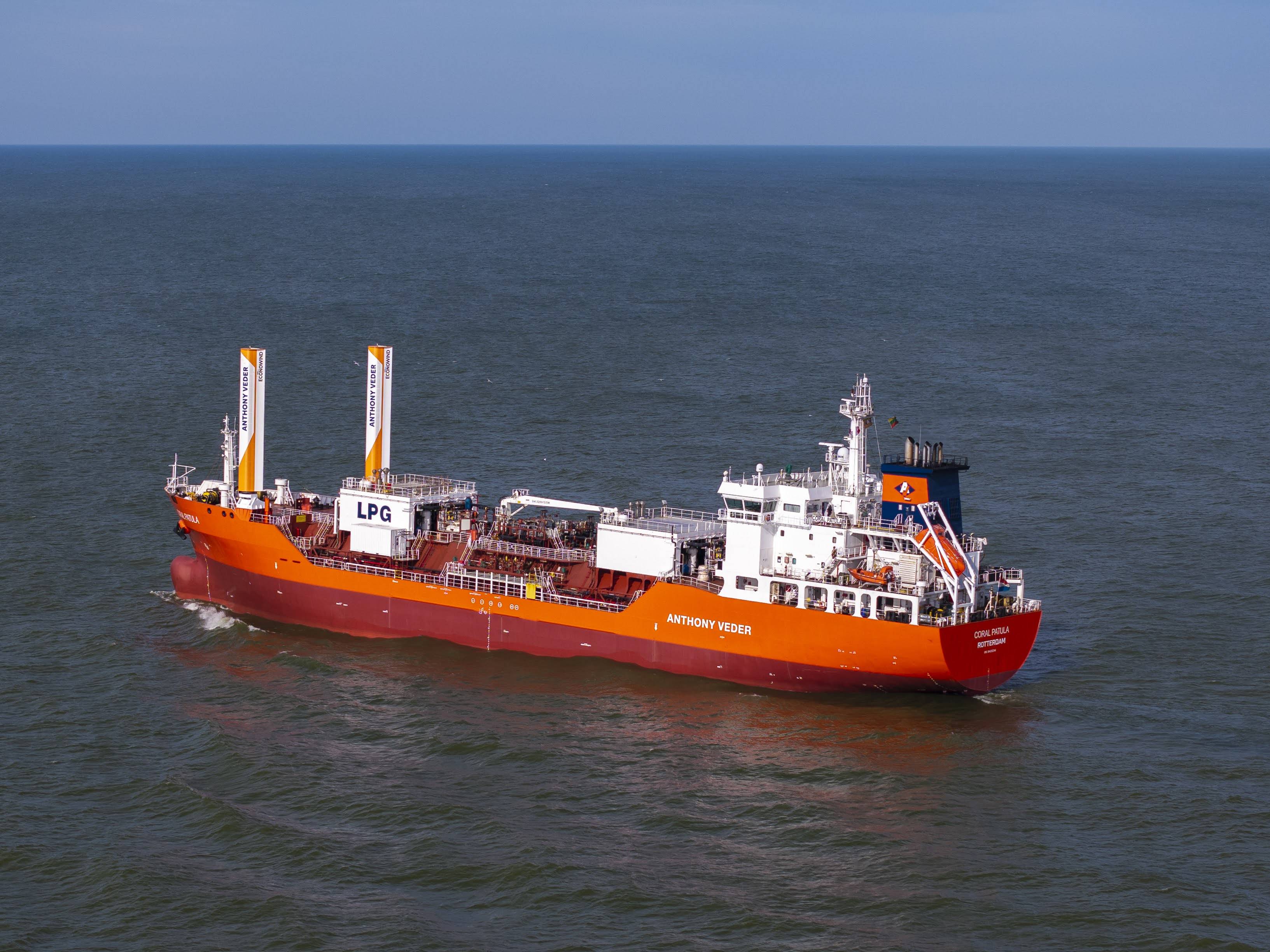 Industry First: Sails Installed On Ethylene Carrier