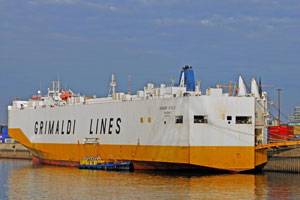 Grimaldi Lines: First Departure From Hamburg