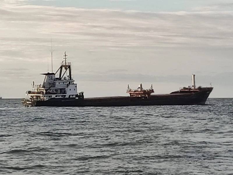 VIDEO: Cargo Ship Crew Evacuated After Explosion Near
