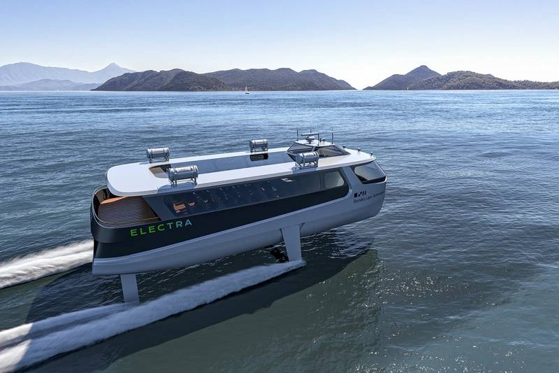 New Fully Electric Hydrofoil Ferry Concept Unveiled