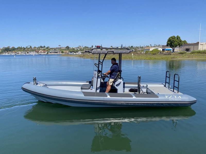 Vita Delivers Electric RIB To Newport Harbor