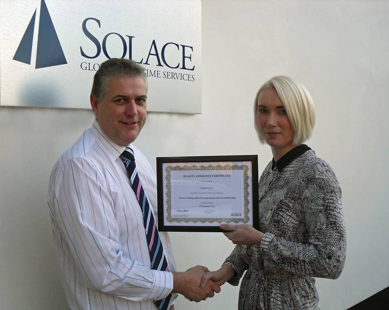 Solace Global Maritime Is First PMSC To Train Internal