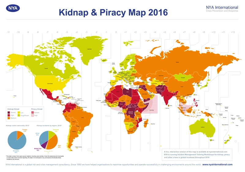 Map Shows Kidnap & Piracy Threats Map Shows Kidnap & Piracy Threats