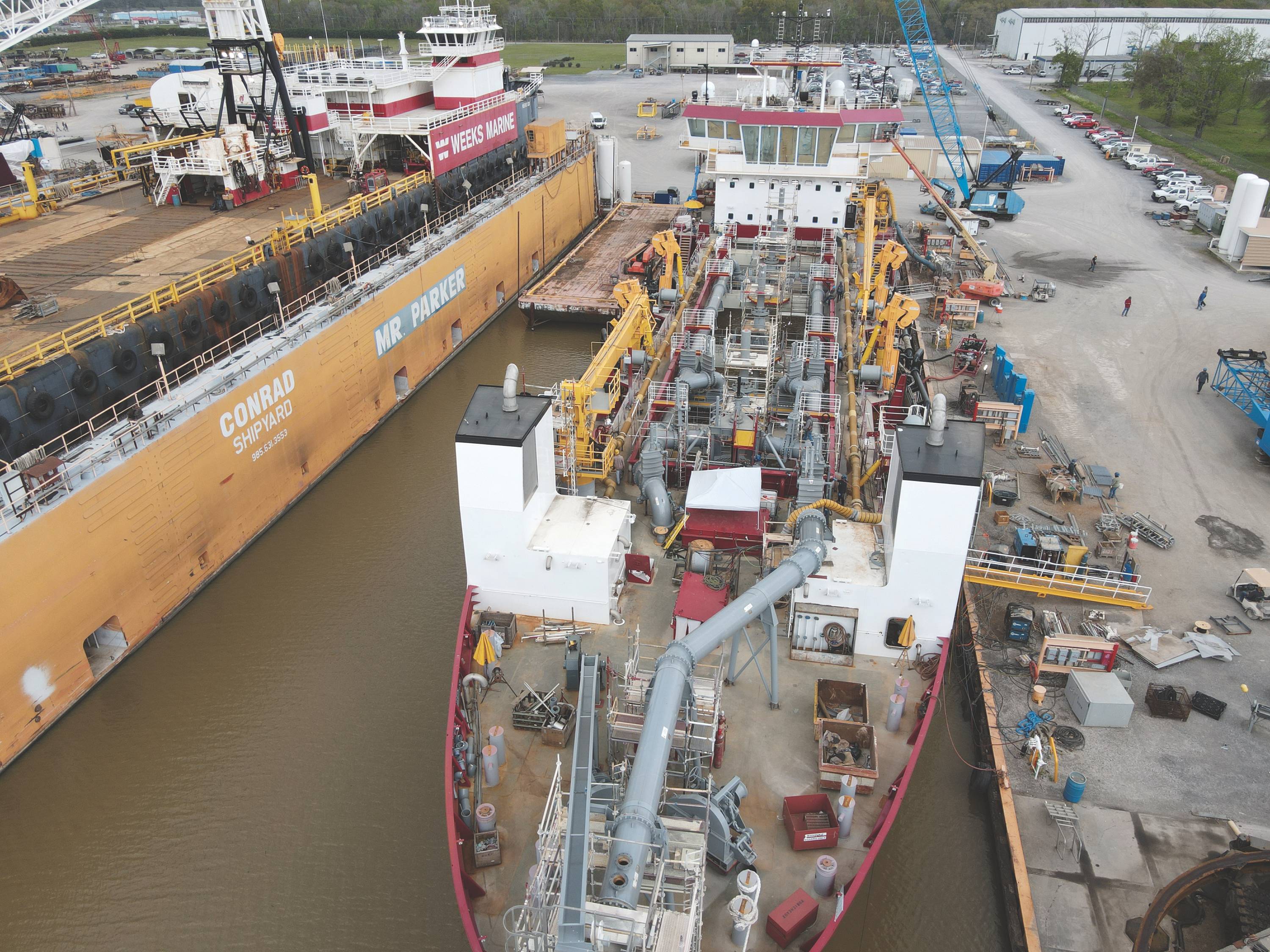Inside the Galveston Island Hopper Dredge Design