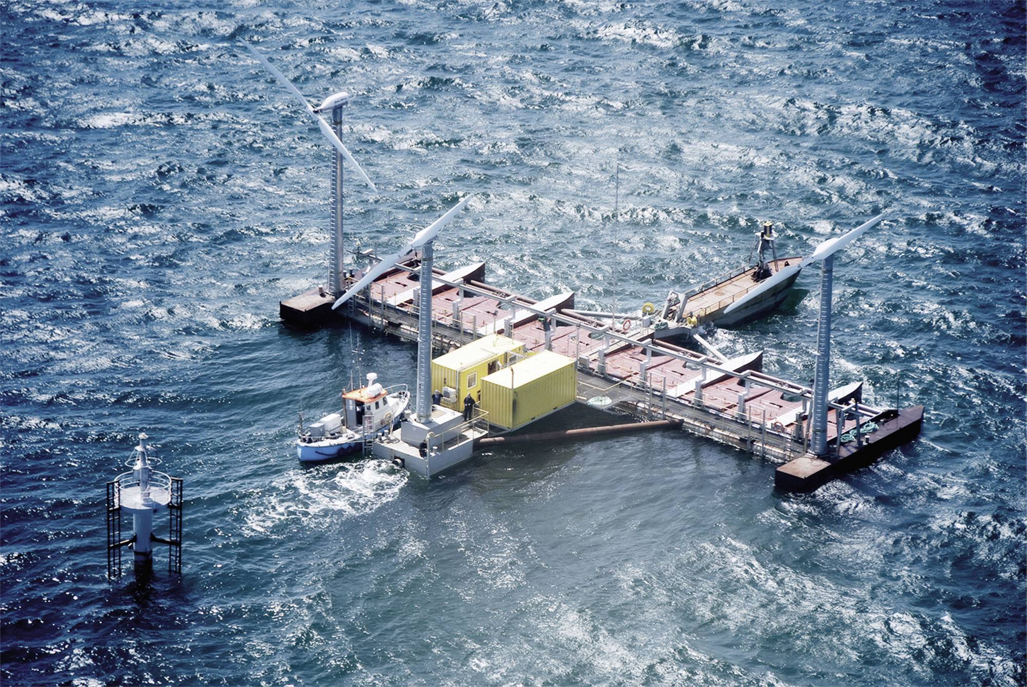 A Floating Power Trio: Wind, Waves and H₂0